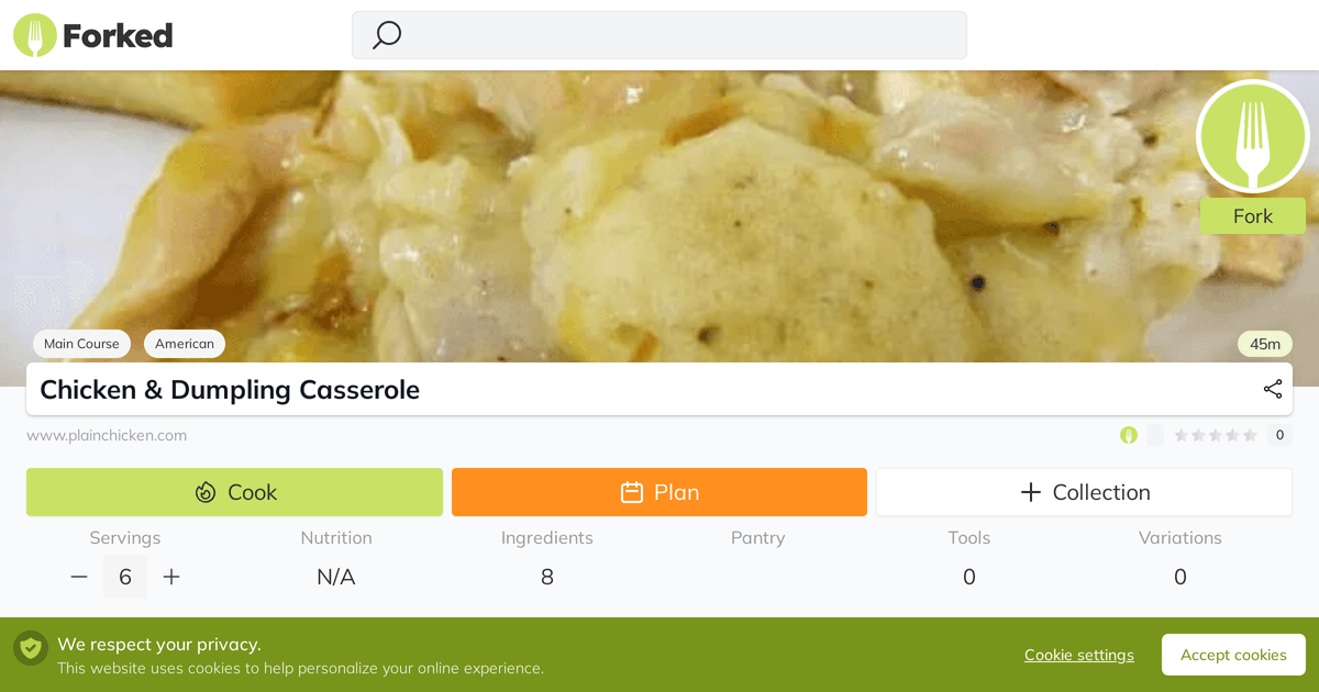 Chicken & Dumpling Casserole | Forked