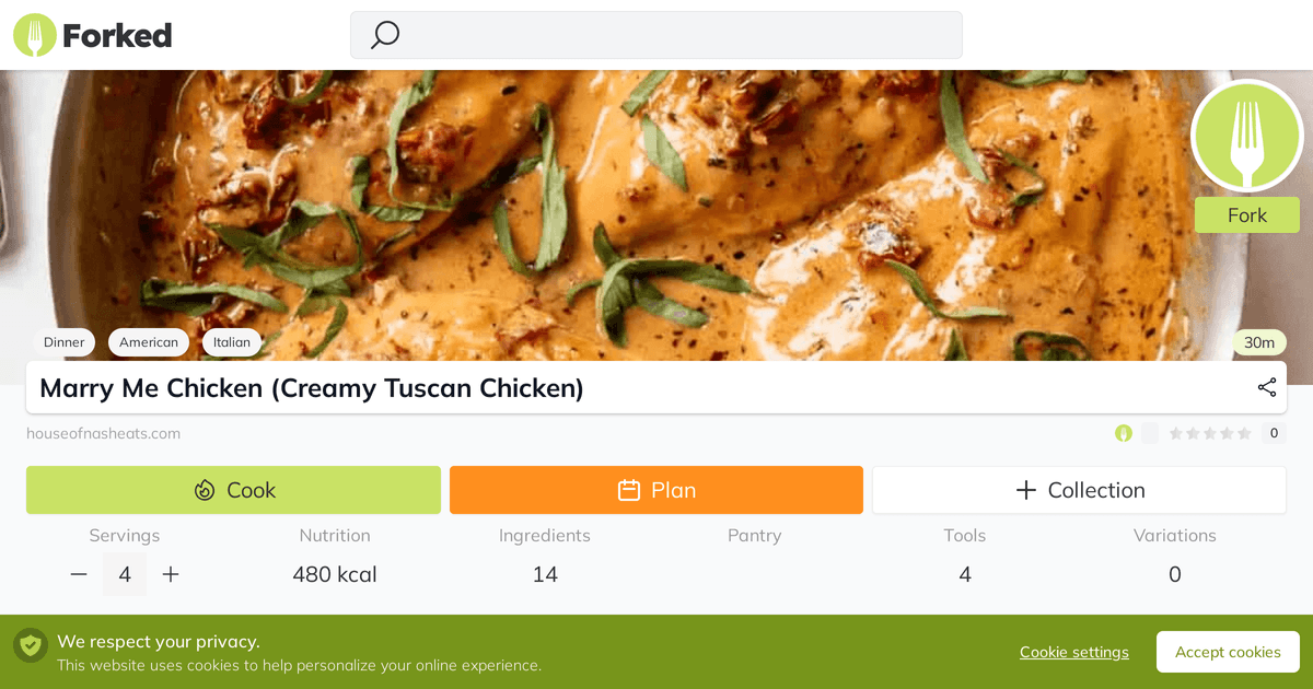 Marry Me Chicken (Creamy Tuscan Chicken) | Forked