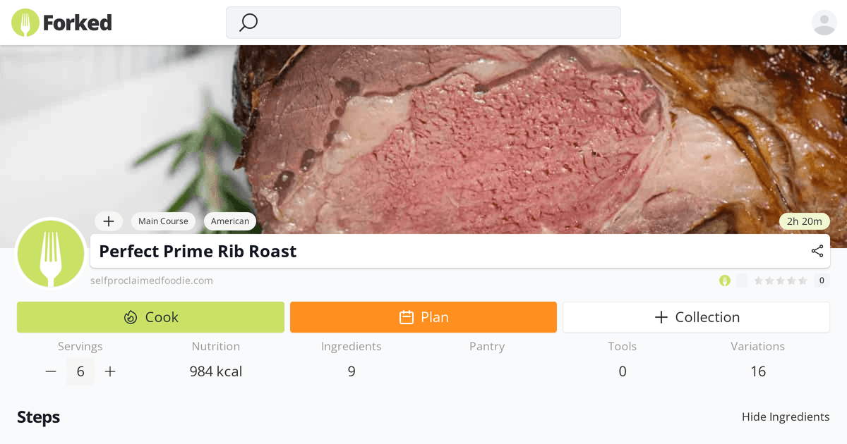 Perfect Prime Rib Roast | Forked