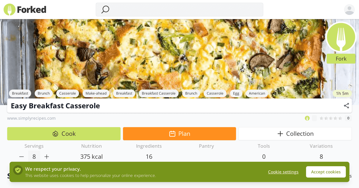 Easy Breakfast Casserole | Forked