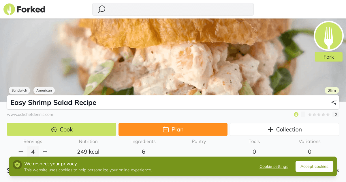 Easy Shrimp Salad Recipe | Forked