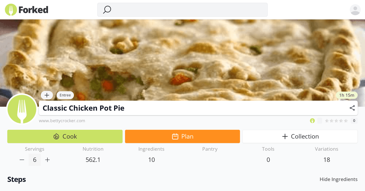 Classic Chicken Pot Pie | Forked