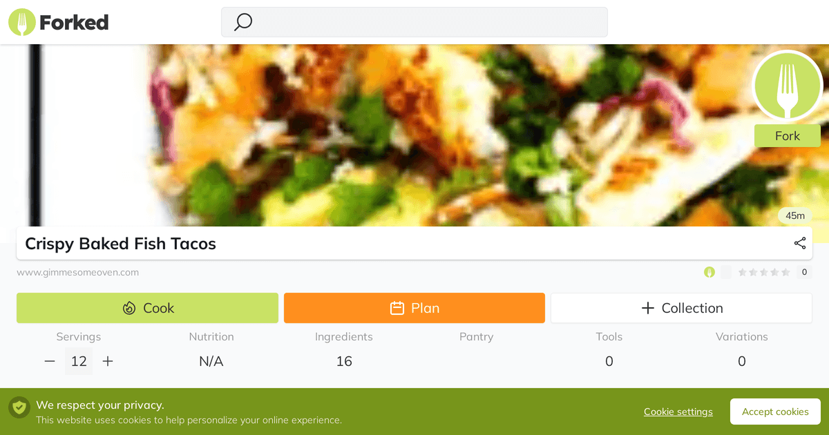 Crispy Baked Fish Tacos | Forked