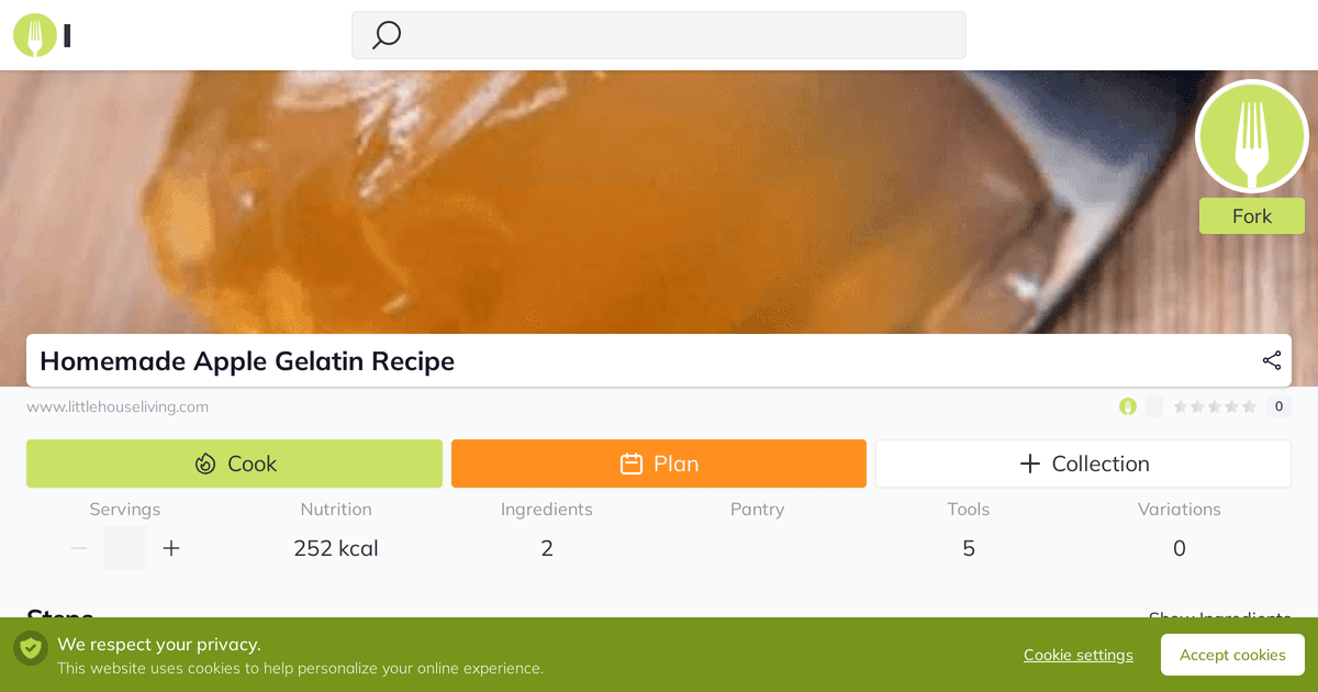 Homemade Apple Gelatin Recipe | Forked