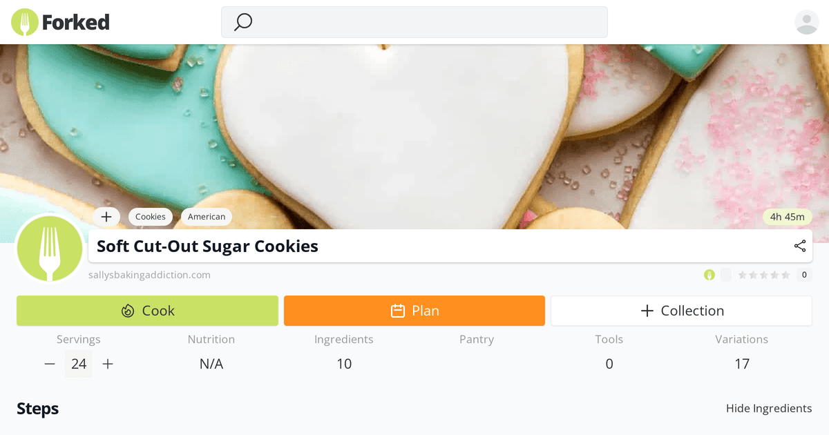 Soft Cut-Out Sugar Cookies | Forked