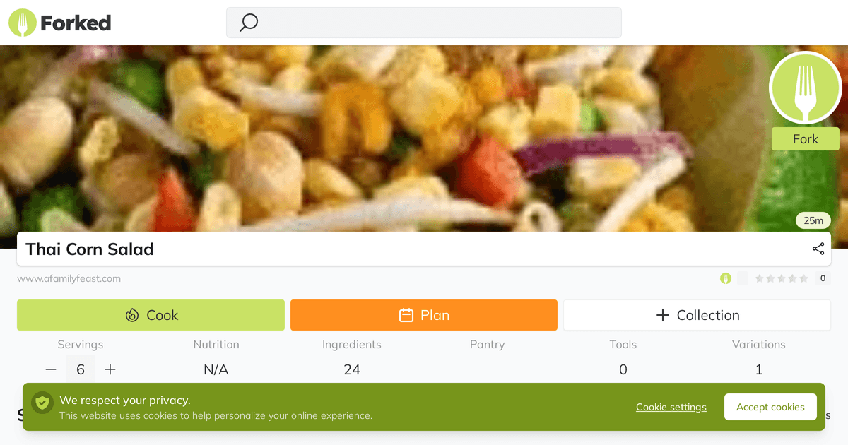 Thai Corn Salad | Forked