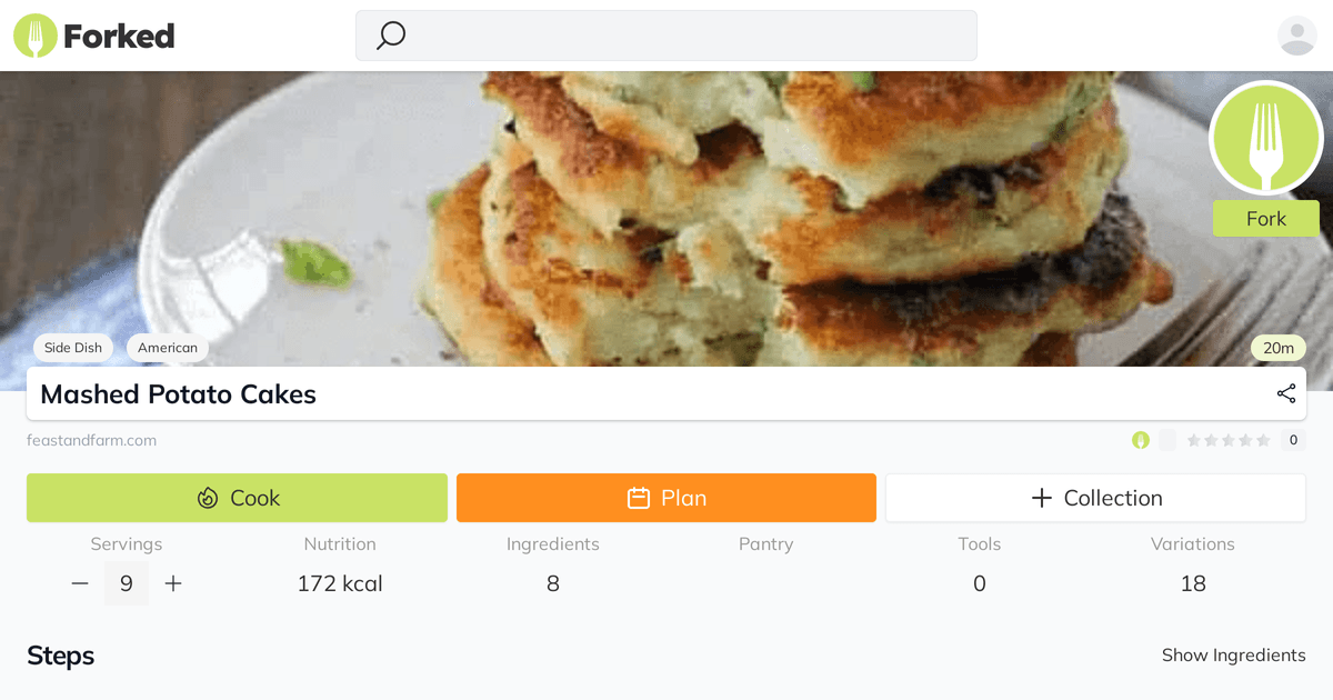 Mashed Potato Cakes | Forked