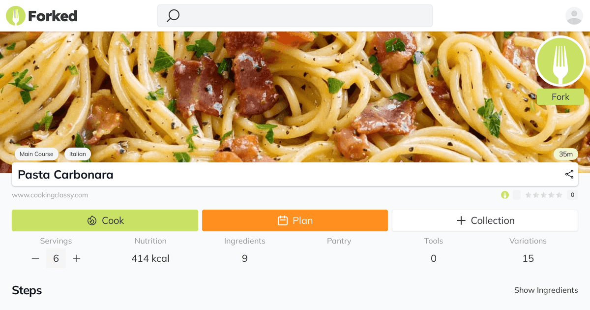 Pasta Carbonara | Forked