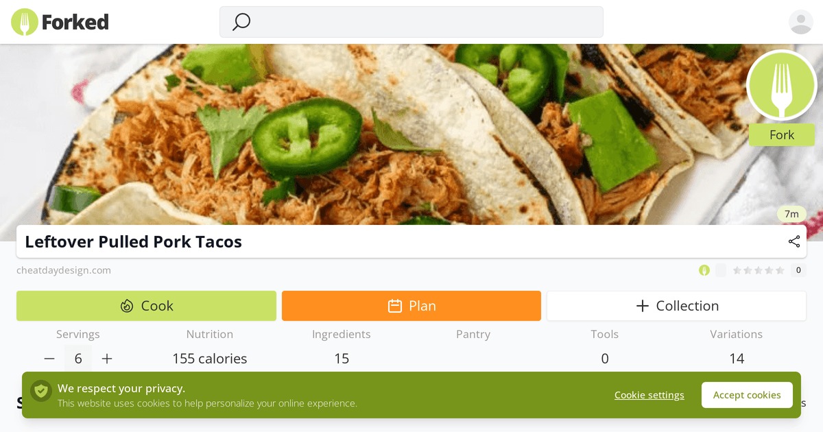 Leftover Pulled Pork Tacos | Forked