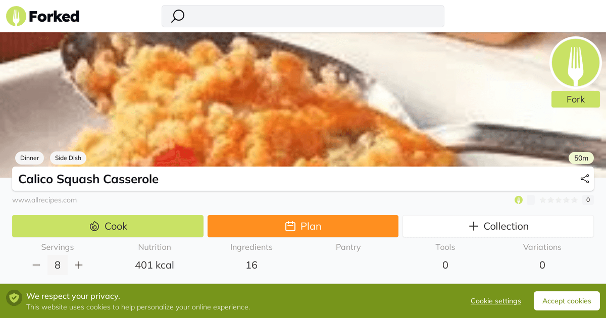 Calico Squash Casserole | Forked