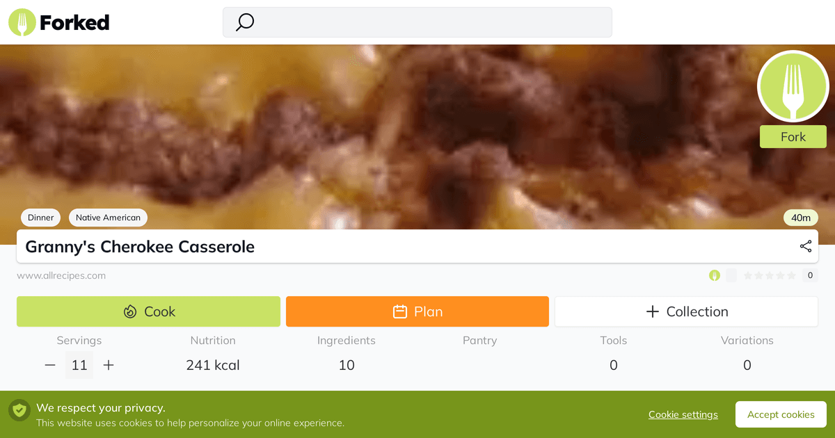 Granny's Cherokee Casserole | Forked