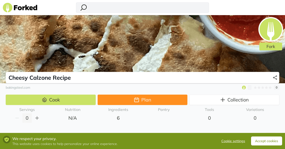 Cheesy Calzone Recipe | Forked